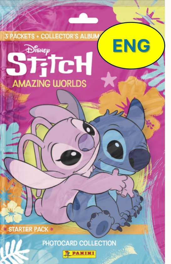 DISNEY - Stitch - Panini Photo Cards Starter Pack - 1 Map + 3 Packs ...