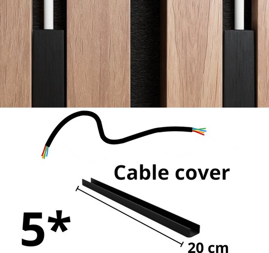 AKUPANEL KABELCOVER - 5 stuks –Geschikt voor panelen met een afstand ...