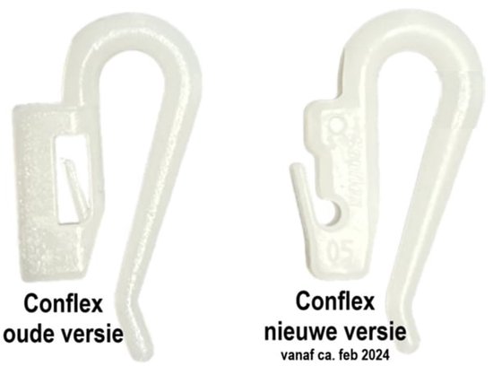 nieuwe type! Conflex losse reserve gordijn haakjes per 20 stuks | bol