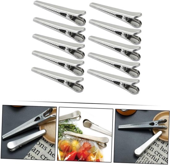 10 stuks - afdichtingsclips - Grote klemkracht sluitclips ...