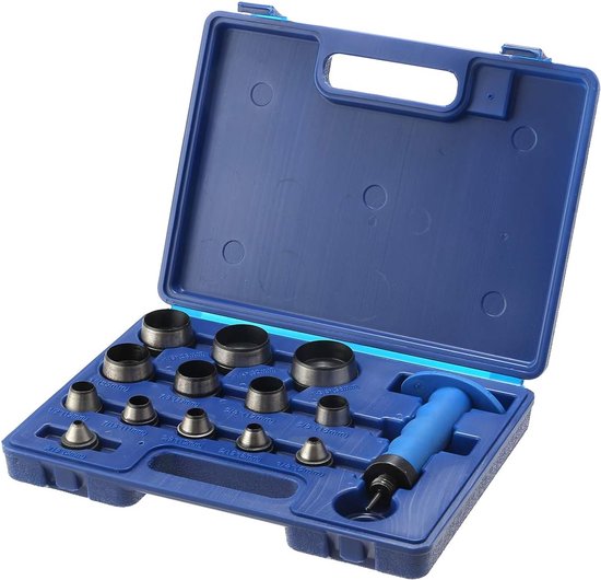 Set van 14 holle ponsen- 5-35 mm professionele lederen pons met ...