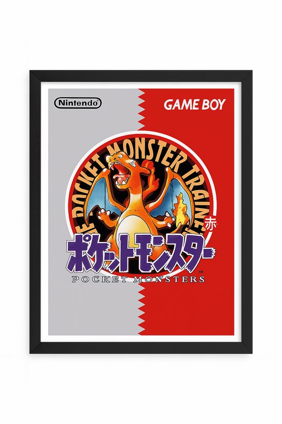 DRX Retro Game Art – CHARIZARD - Pokémon Classic Game Boy Poster A4 met ...