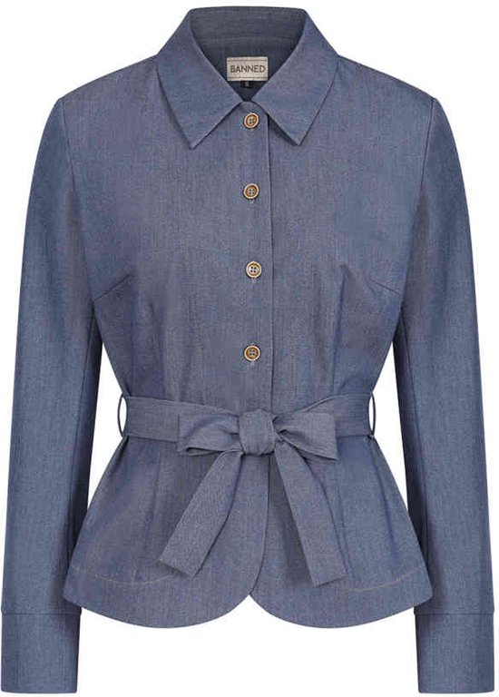 Banned - Edie Jacket - XL - Blauw | bol