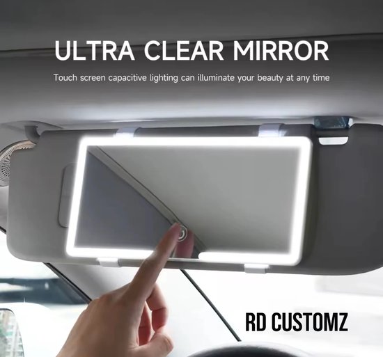 RD Customz® LED Zonneklep Spiegel – Make-up Spiegel voor Auto – 3 ...