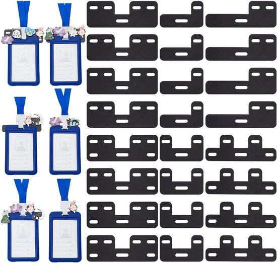 Allecto plus - Topper Adapter voor Badge Buddy - 24 Stuks - Zwart Acryl ...