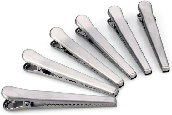QTTVBTNA -12x RVS Zakclips – Sterke Sluitclips voor Voedselzakken ...