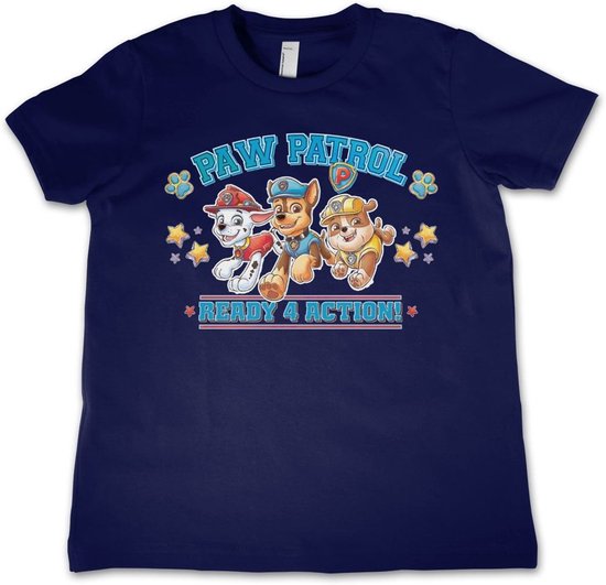 Paw Patrol Kinder T-Shirt Ready 4 Action Kids Tee NIC-12-PP011-DTF542 ...