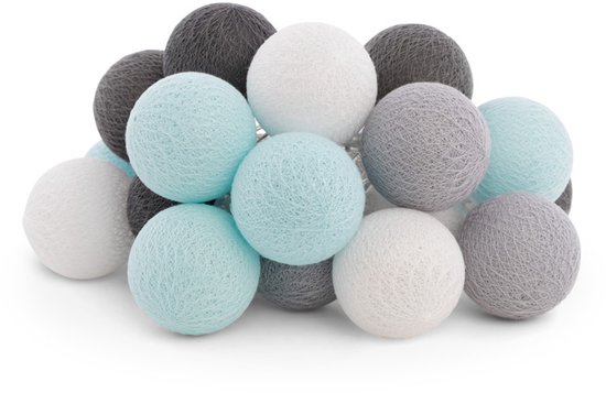 Cotton Ball Lights - LED lichtslinger voor buiten - VERLENGSET - 20 ...