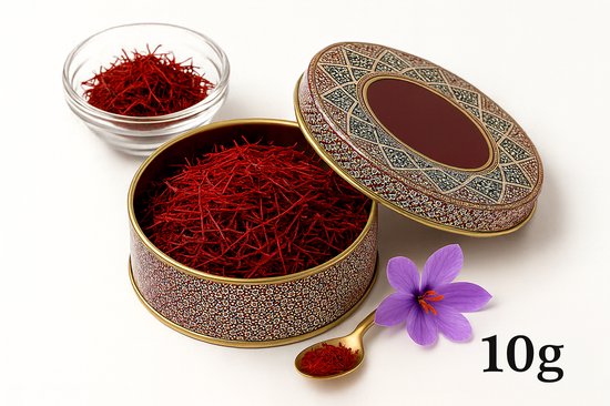 Shadkam Saffraan 10 g – Premium Iraanse kwaliteit | 100% puur | Super ...