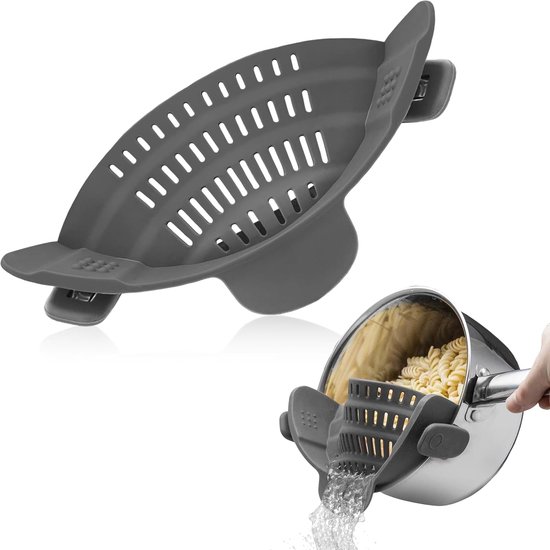 Homery Siliconen Clip-on Vergiet – Universeel Pot- en Pan Afgiet Hulp ...