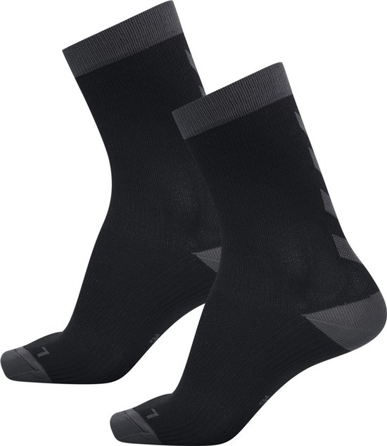 Hummel 2-Pack Socken Element Indoor Sport Sock 2 Pack Black/Asphalt-27 ...