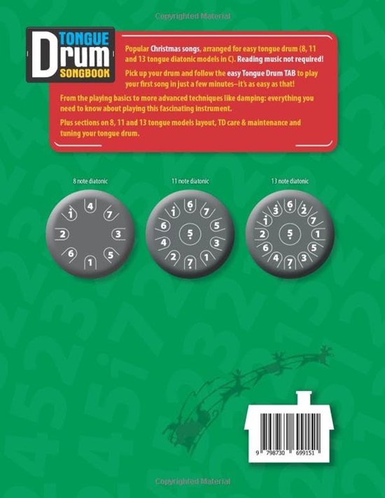 Merry Christmas! Tongue Drum Songbook met Verzameling van Populaire ...