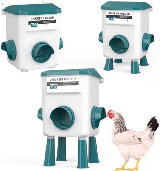 voerbak kip - Voersilo - Feeder - Kippenvoerbak - voerdispenser ...