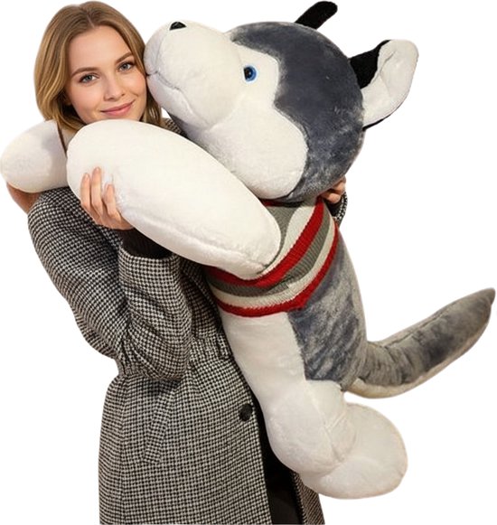 Super grote honden knuffel | MEGA Huskey | XXL hond | Husky | Cadeau ...