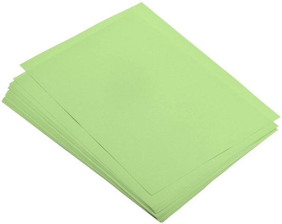 100 Sheets Coloured Copy Paper A4 Printer Paper 80gsm Light Green for ...