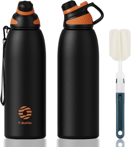 RVS Waterfles Sport met Magnetische Dop – BPA-vrij en Lekvrij ...