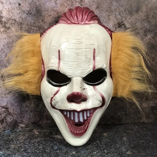 Full Face Killer Clown Masker – Halloween Must-Have voor Durfals | bol
