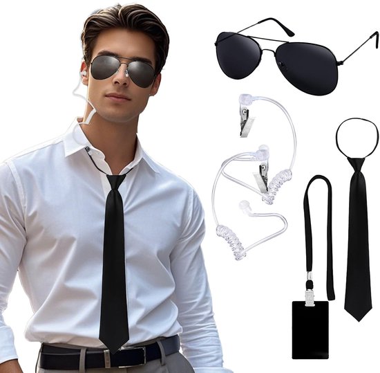 Agent Accessories Set Spy Earbuds Toy Secret Service Costume ...