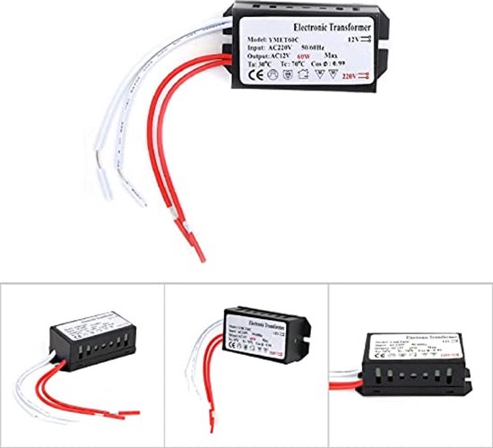 Elektronische transformator van 220V naar 12V, spanningsomvormer met ...