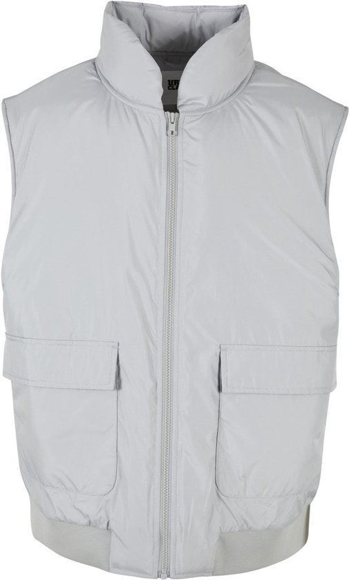 Urban Classics - Clean Puffer Mouwloos jacket - 3XL - Grijs | bol