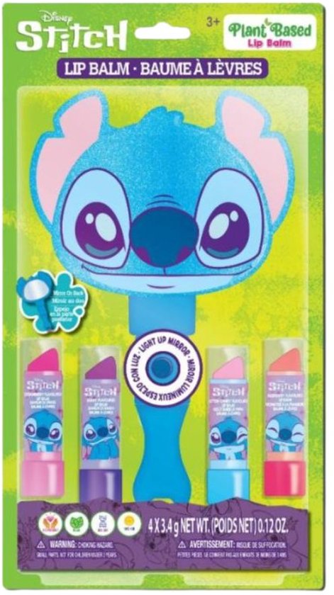 Disney Stitch make-up set – spiegel met verlichting en 3D design + 4 ...