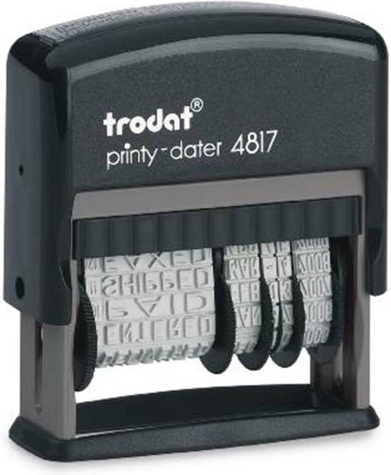 Trodat Printy 4817 Noir | Faire fabriquer un tampon | Tamponnez avec votre image et... | bol.com