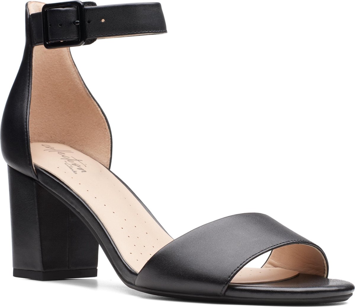 Clarks Deva Mae Dames Sandalen - Black Leather - Maat 38 | bol.com