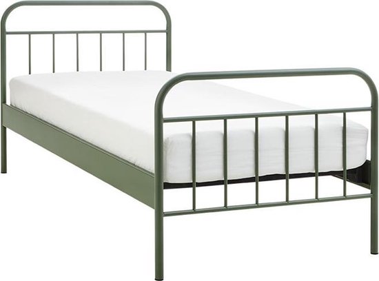 Beter Bed Alex Metalen Bedframe - Kinderbed - 90x210cm - Groen | bol.com