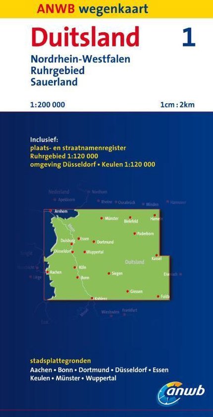 ANWB wegenkaart - Duitsland 1 | bol