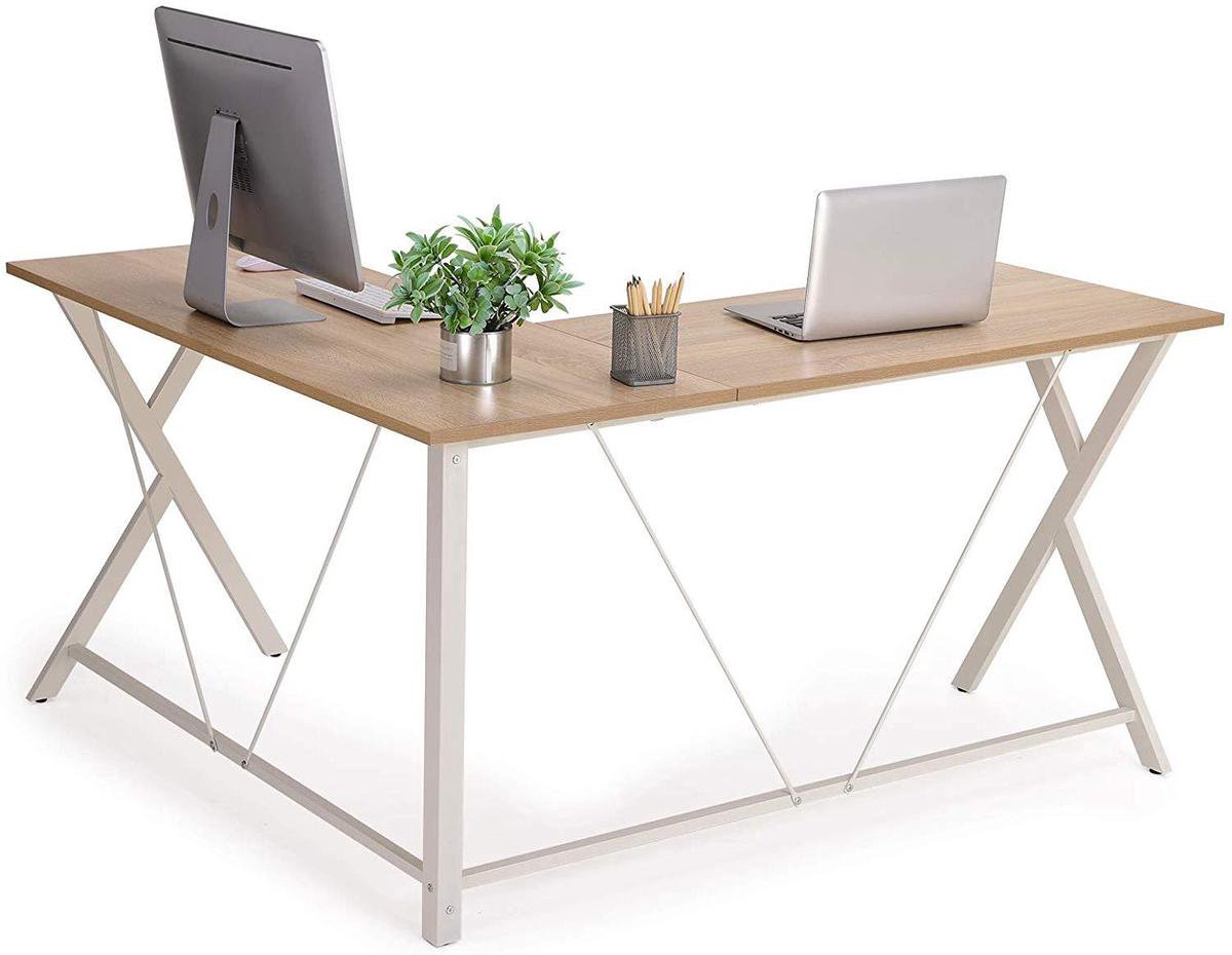 Nancy's Bureau Eikenhout - Groot Computerbureau - Bureaus 130 x 76 x 50 ...