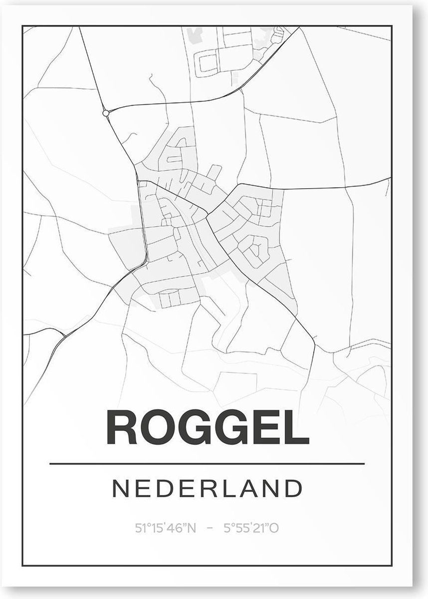 Poster/plattegrond ROGGEL - A4 | bol.com