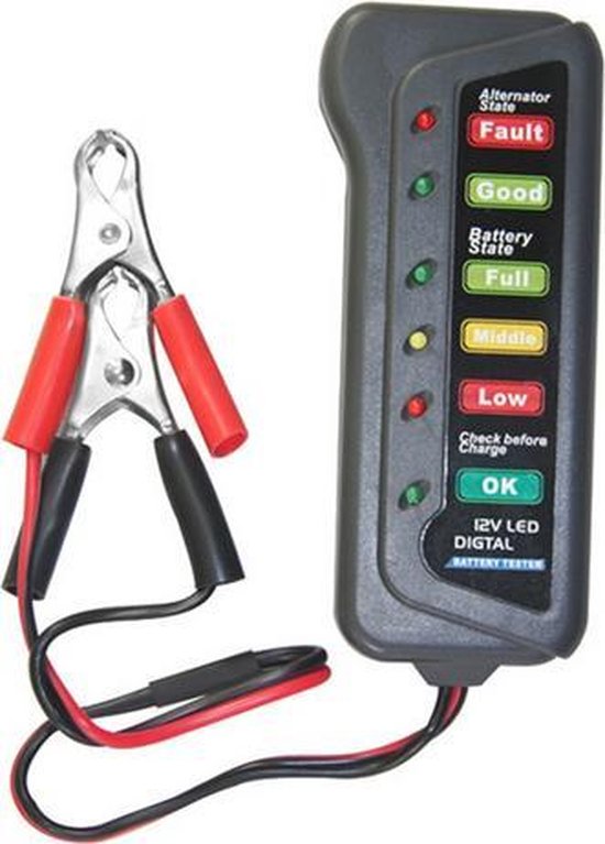 Accu En Dynamo Tester 12v Voor Auto Motorfiets Boot Met