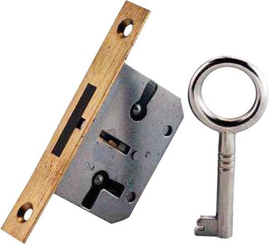 SENCYS insteek meubelslot 25 mm inbouw incl 1 sleutel | MESSING | bol