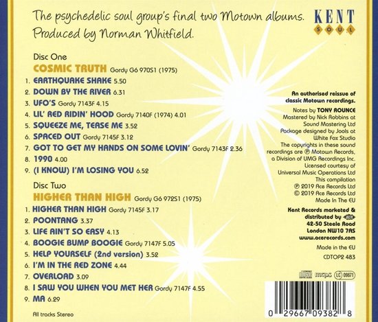 Cosmic Truth / Higher Than High, Undisputed Truth | Muziek | bol