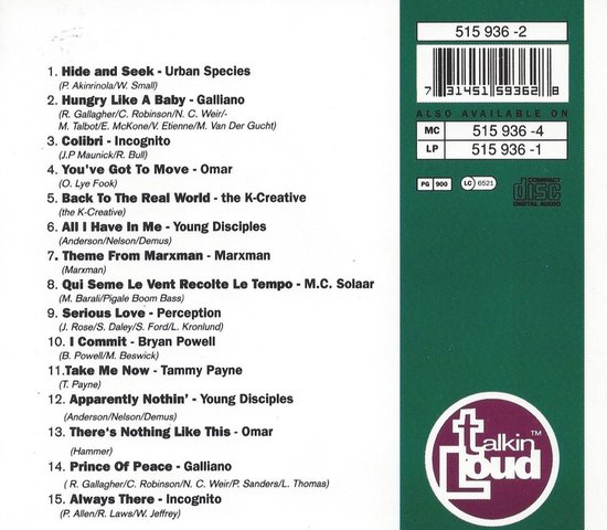 Talking Loud Two, Various | CD (album) | Muziek | bol