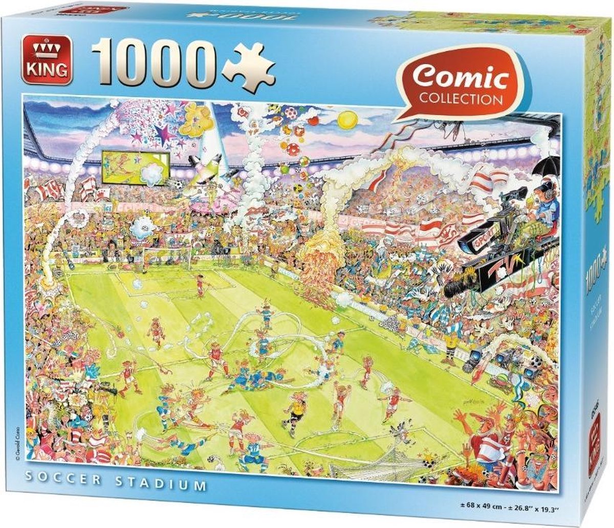 Comic Puzzel King - Voetbal Stadion - 1000 Stukjes - Legpuzzel | bol.com