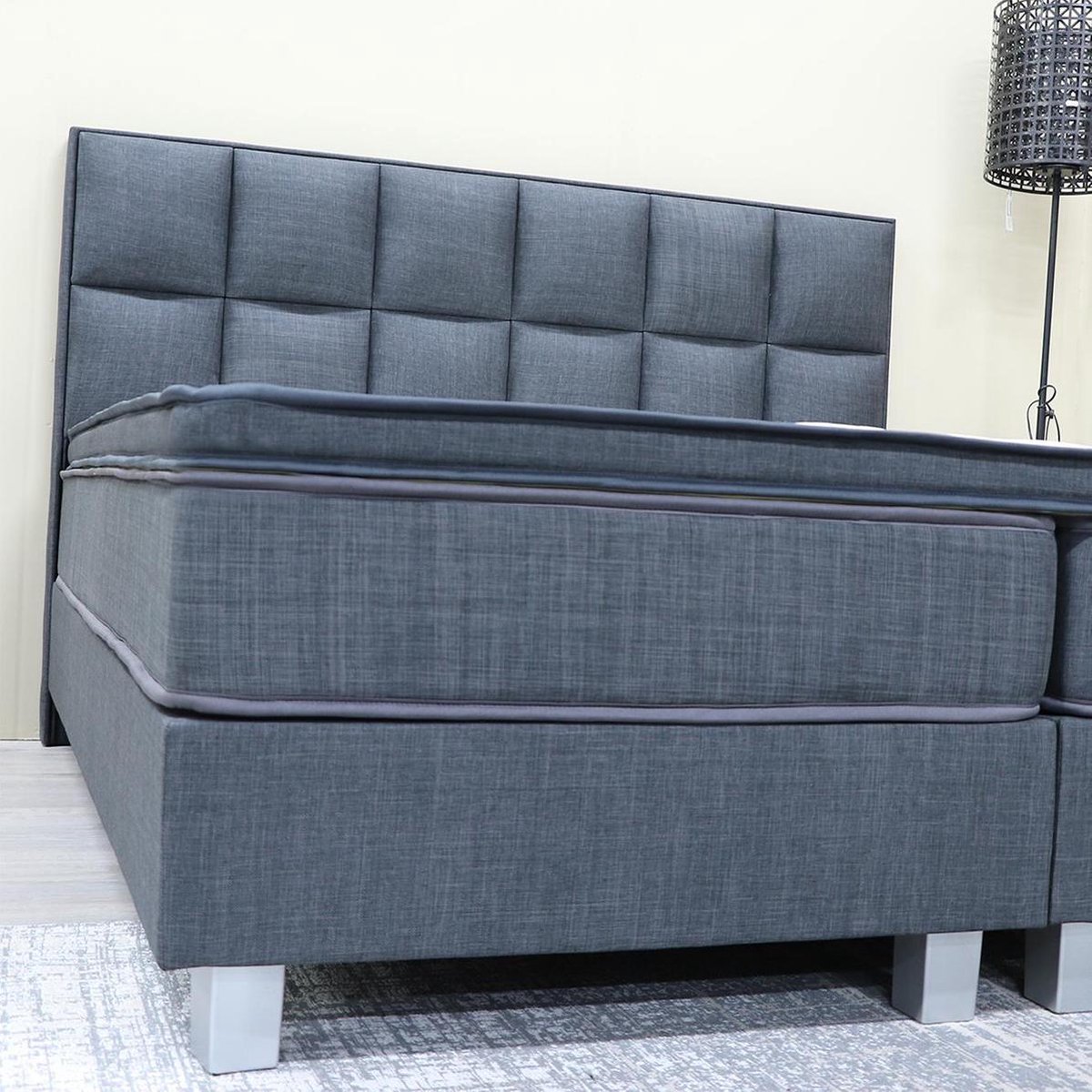 Boxspring 160 x 200 cm | Antraciet - pocketvering Aanbieding - SALE ...