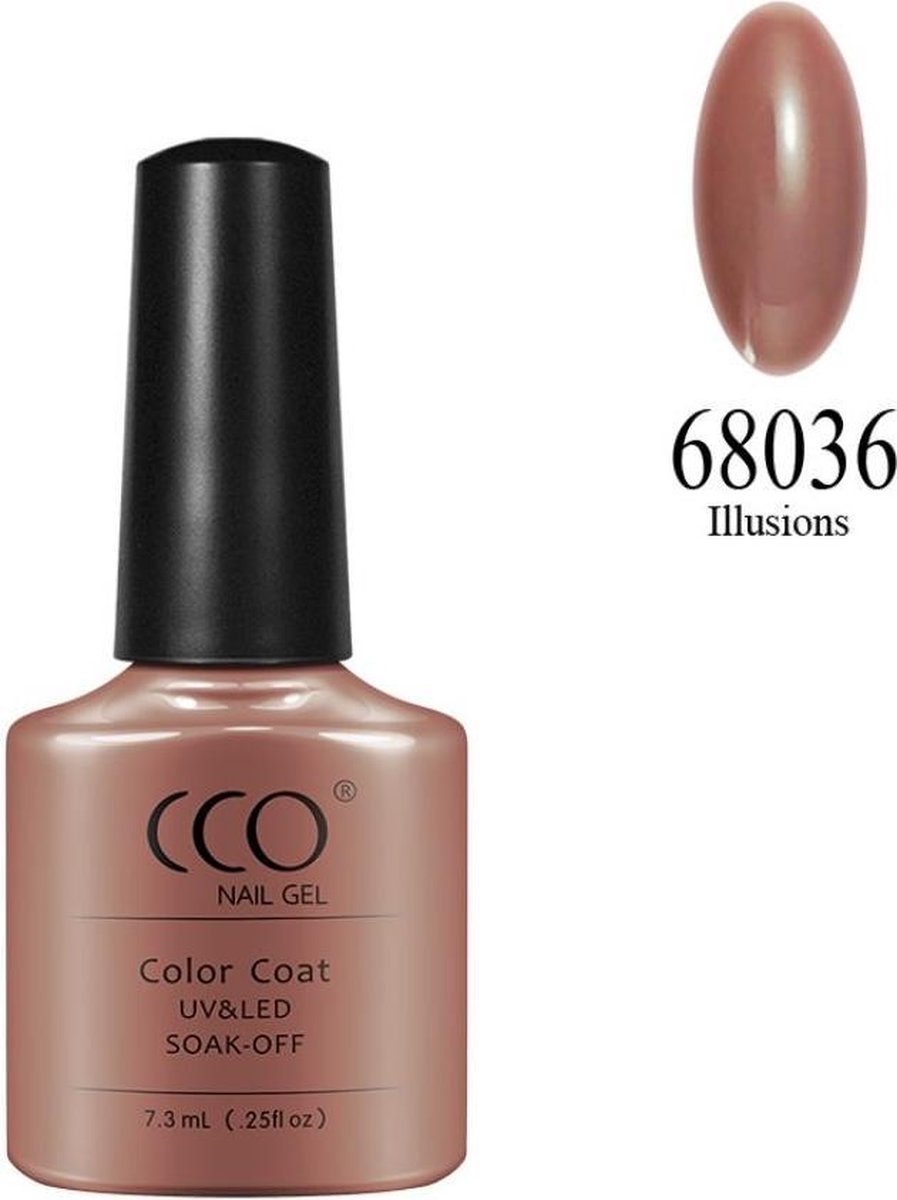 CCO Shellac-Illusions 68036 poudre rose nude-Gel Vernis à ongles | bol.com
