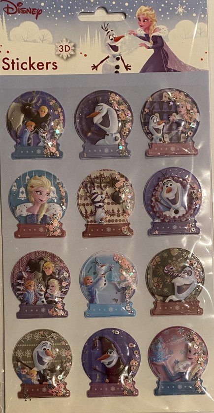 Frozen 3D kerst stickers | bol