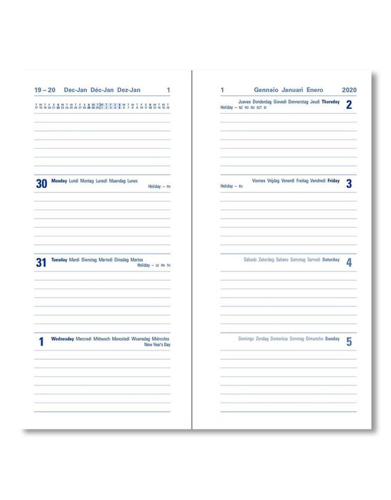 Letts of London Classic Slim Week to View Diary with Appointments/Notes ...