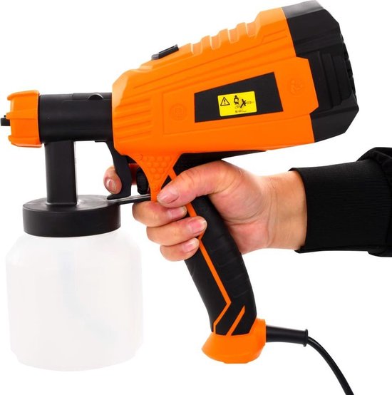 vidaXL - Verfspuit - elektrisch - met - 3 - mondstukken - 500 - W - 800 ...