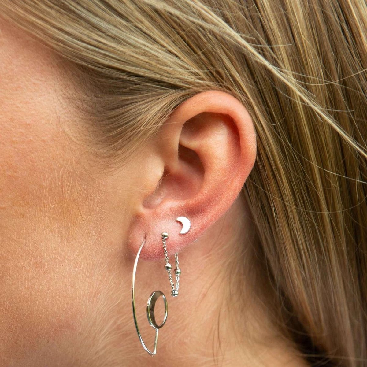 Violet Hamden Luminous Luna Zilver Oorbellen VH10113 | bol.com