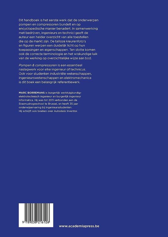 POMPEN & COMPRESSOREN | 9789038216126 | Marc Borremans | Boeken | bol