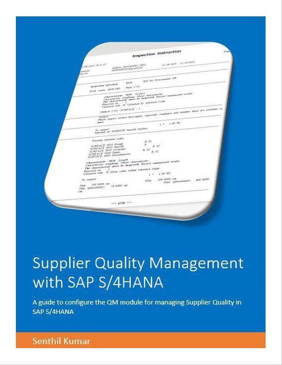 Supplier Quality Management with SAP S/4HANA (ebook), Senthil Kumar ...
