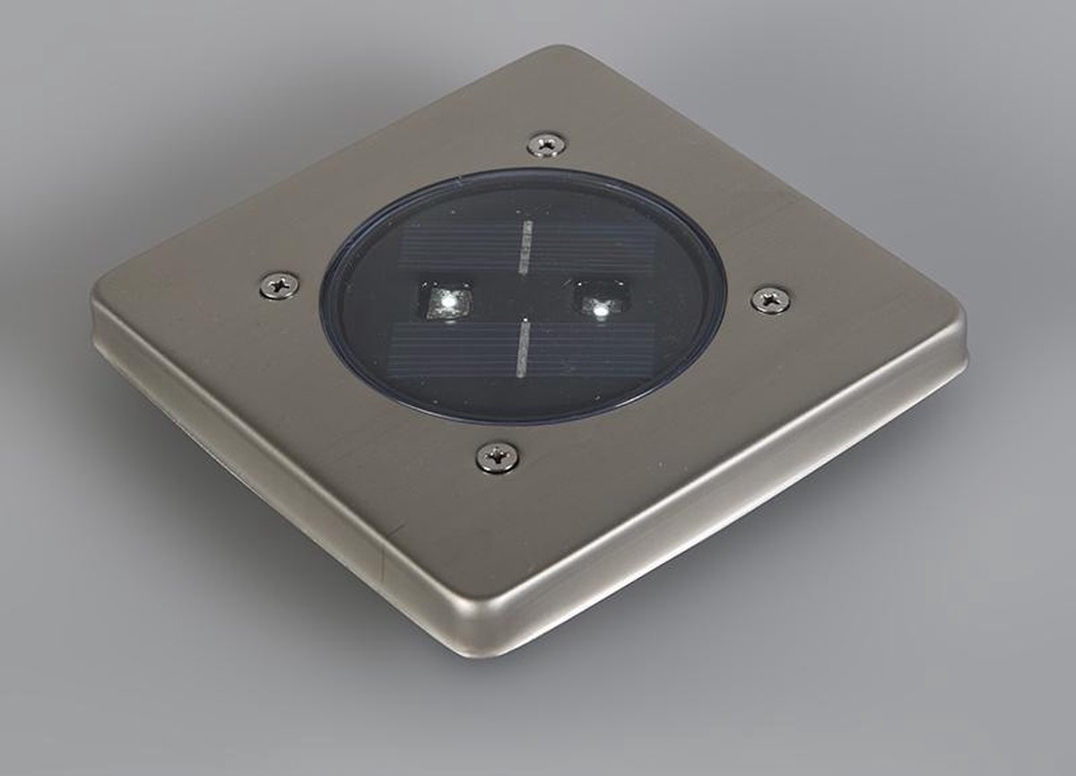 Ranex - LED Prikspot Grondspot Solar vierkant - 0,12W - 5lm - Koud wit ...