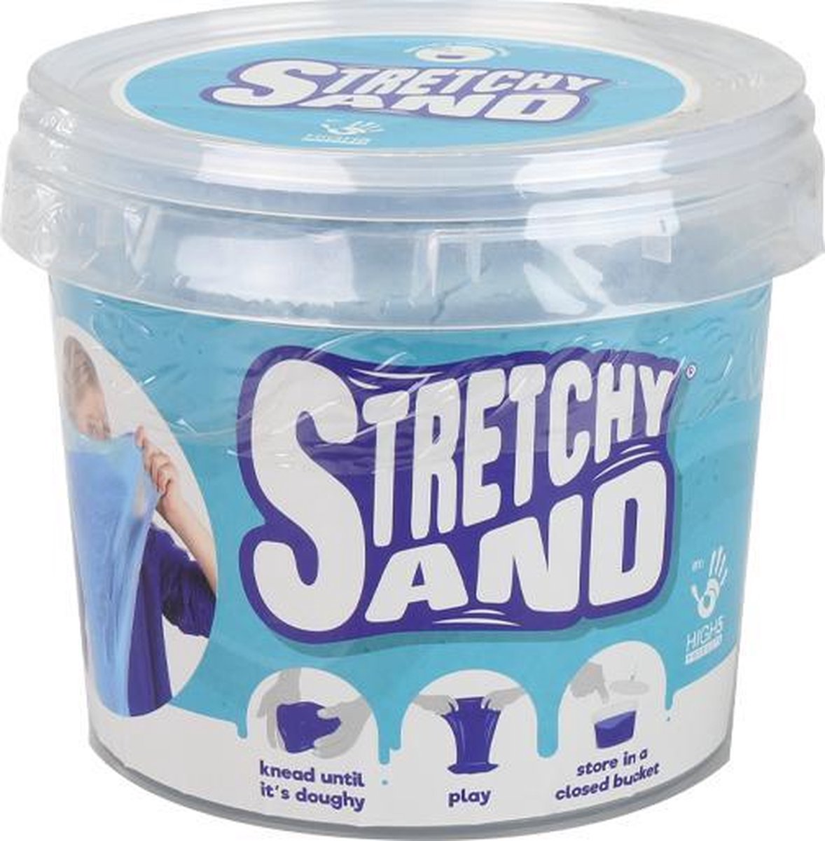 Stretchy Sand® - 1000 gram - Blauw - Speelzand | bol.com