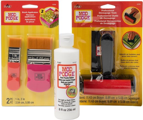 Mod Podge Photo transfer Kit - Brushes en Decoupage Tools en Medium 5 ...