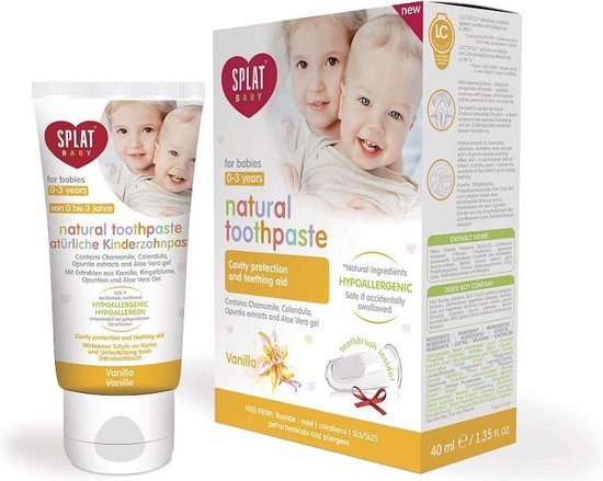 Splat Tandpasta Junior 0-3 Jaar Vanille - 40ml | bol.com