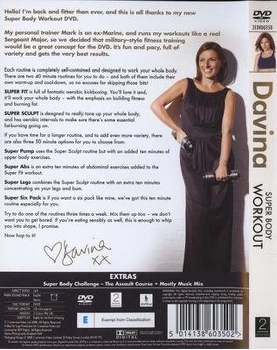 Davina McCall: Super Body Workout (DVD) (Dvd) | Dvd's | bol