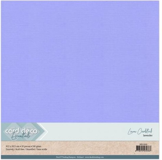 Lavender Scrap Linen Cardstock 10 stuks | bol